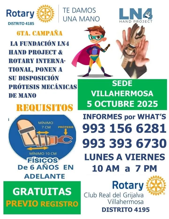 Te Damos Una Mano Mx — Prótesis de mano sin costo